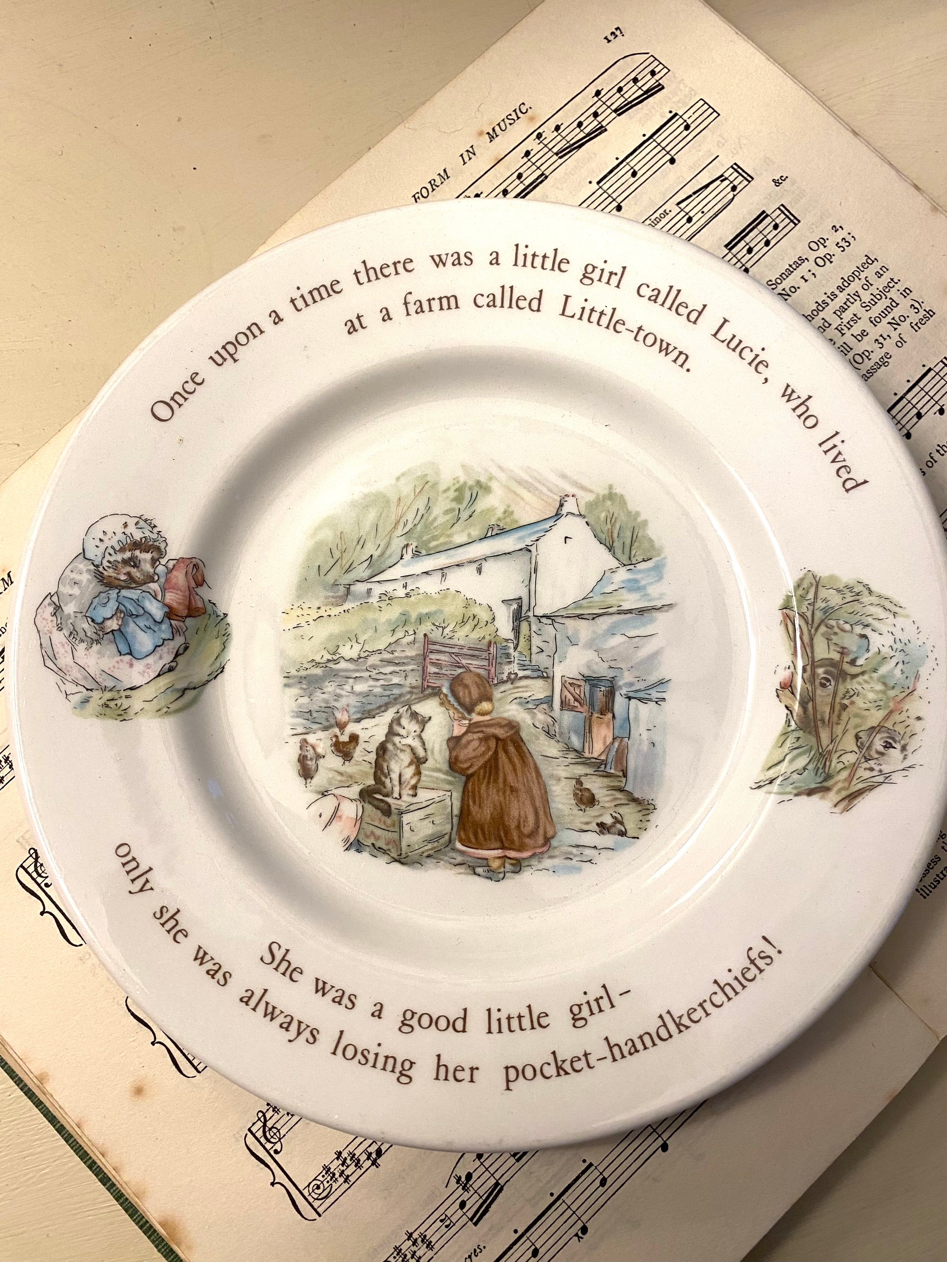Wedgwood Beatrix Potter plate featuring Mrs Tiggy-Winkle – The Vintage ...